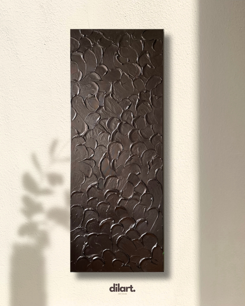 Chocolate Mousse 'Oblong' Dokulu Tablo – Dilart Art House